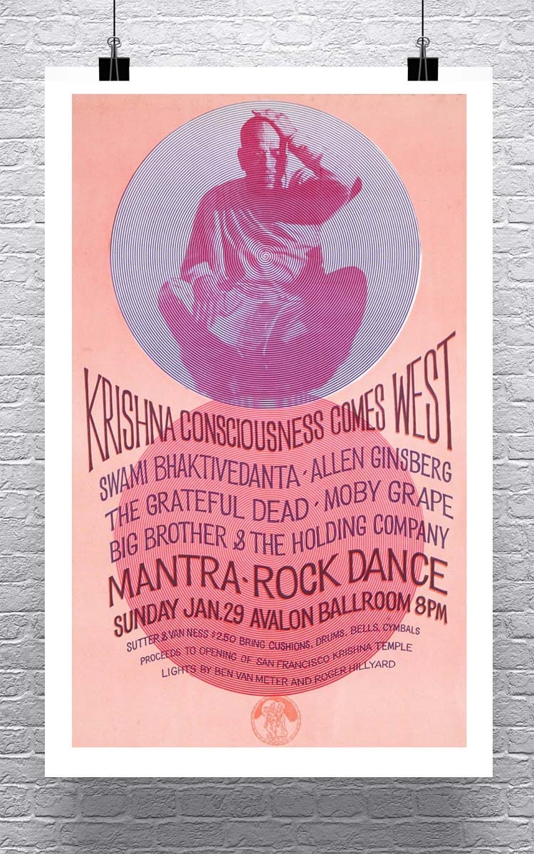Krishna Consciousness Concert Poster: Fine Art Giclee Print - Etsy