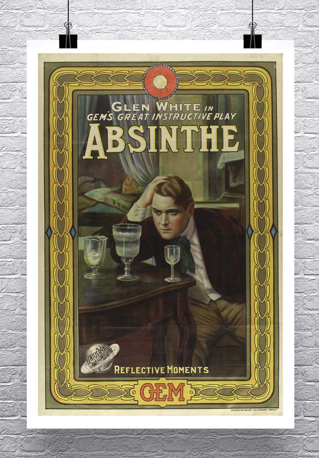 Absinthe Gem Vintage Liquor Advertising Giclee Print - Etsy