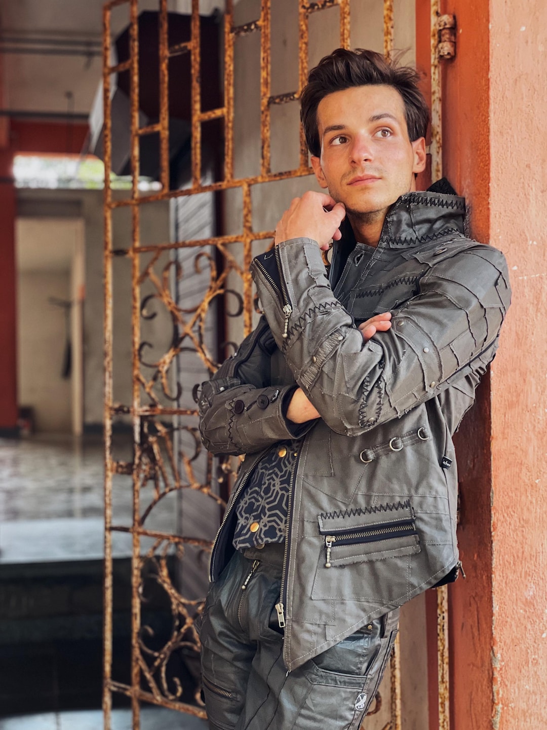 Rona- Mens Distressed Jacket, Wasteland Jacket, Gothic Jackets, Post ...