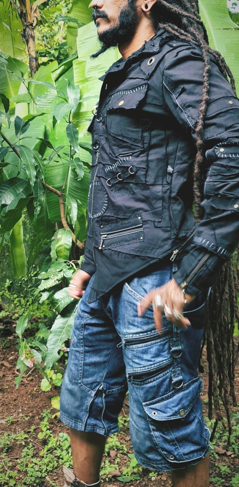 Rona Mens Distressed Jacket Post Pan Jacket Wasteland - Etsy