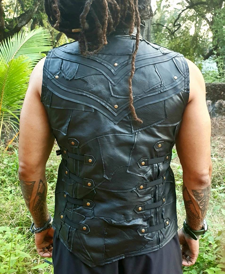 Skin Crawler - Men and Women's Festival Leather Jacket, Psytrance ...