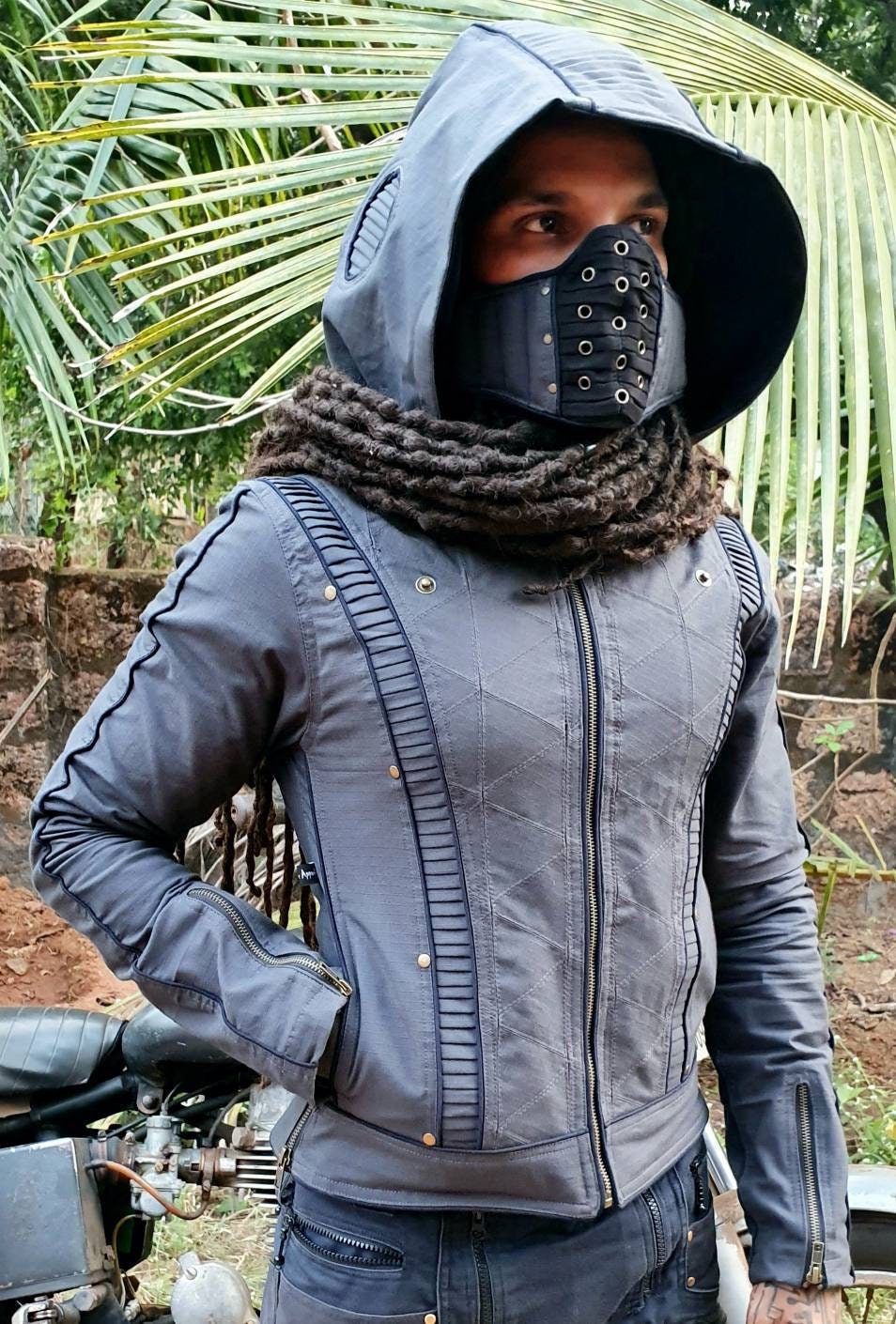 Yo Deba Men and women's hooded masked jackets cosplay | Etsy