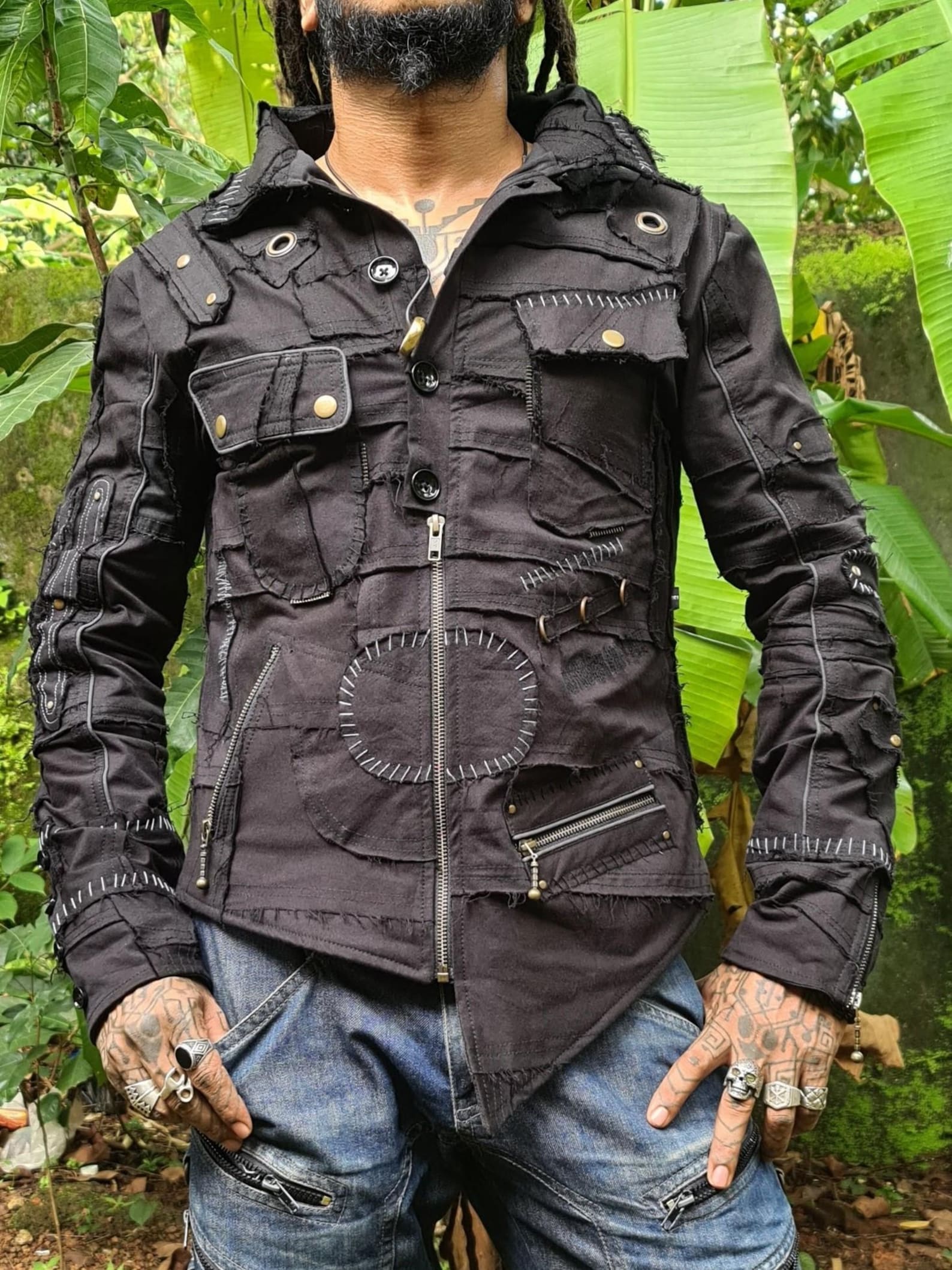 Rona- Mens Distressed Jacket, Wasteland Jacket, Gothic Jackets, Post ...