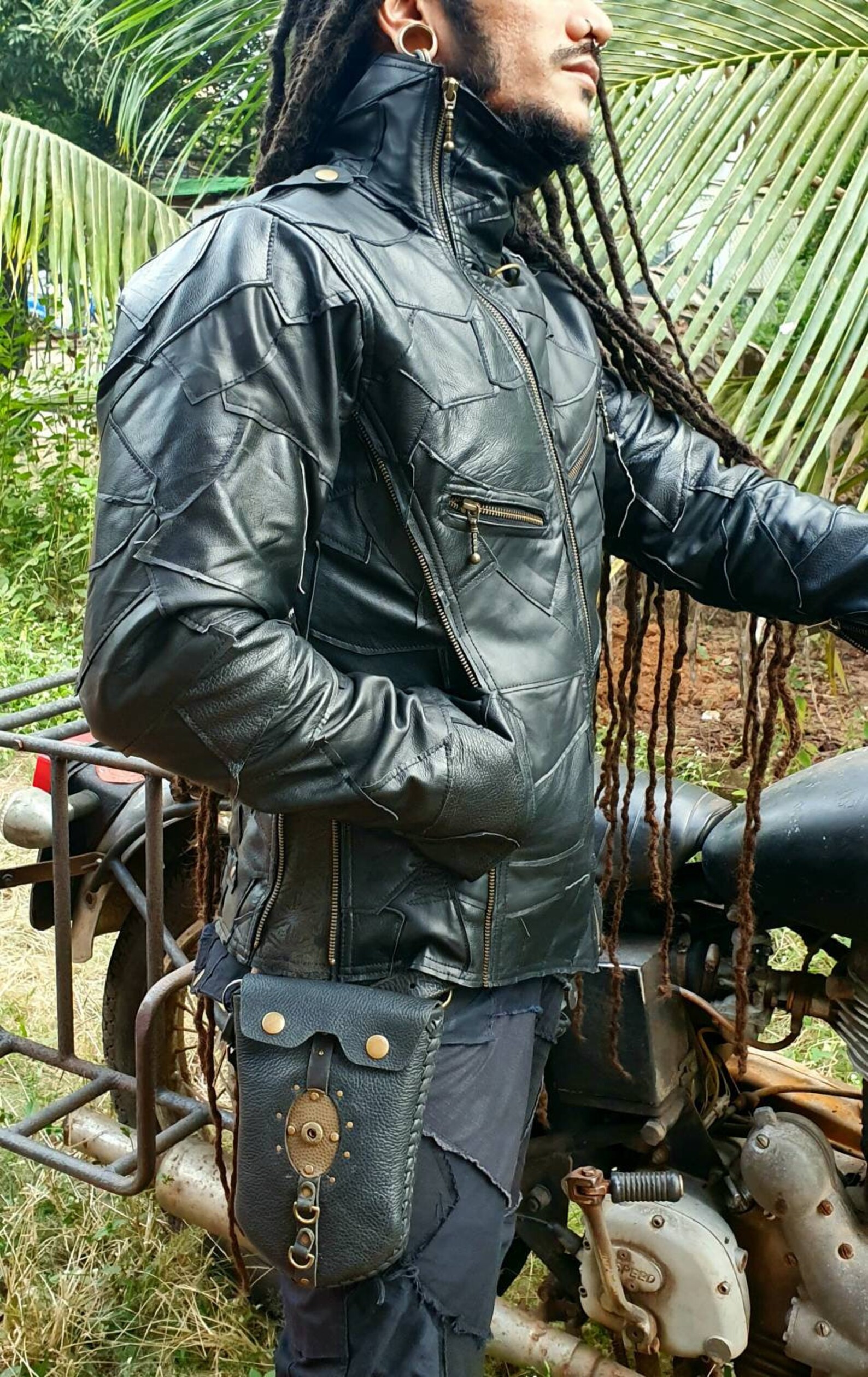 Skin Crawler Men and Women's Festival Leather Jacket | Etsy