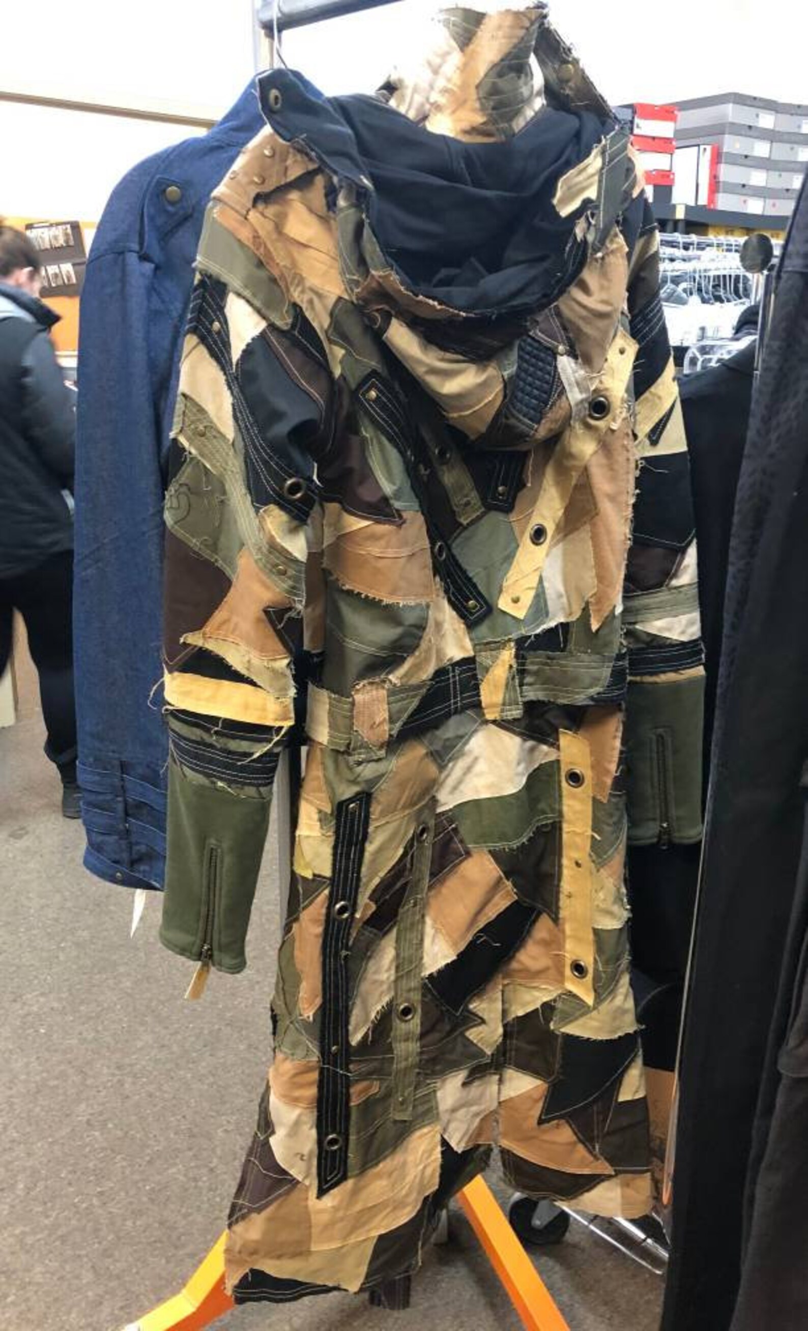 Storm Shadow Distressed Hooded Coat Burningman Clothing - Etsy