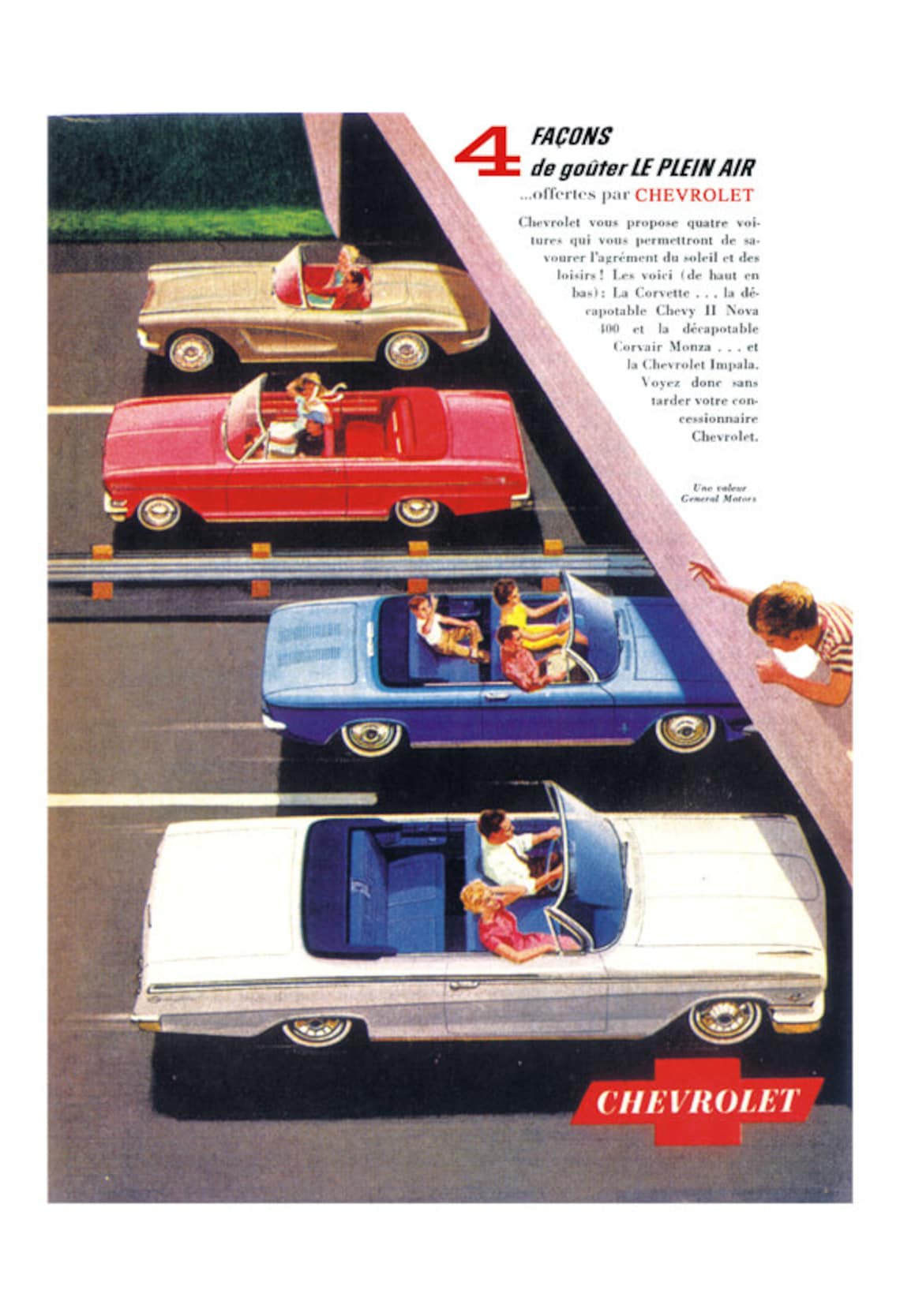 1962 Chevrolet Line-up Poster Size Ad - Etsy