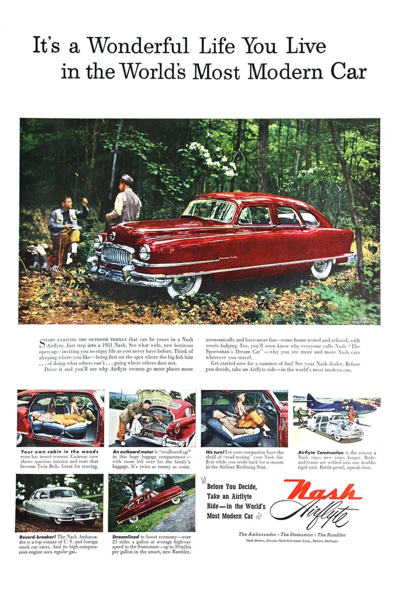 1951 Nash Airflyte - Etsy