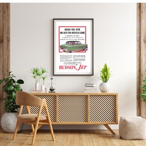 1953 Hudson Jet Poster Size Advert - Etsy