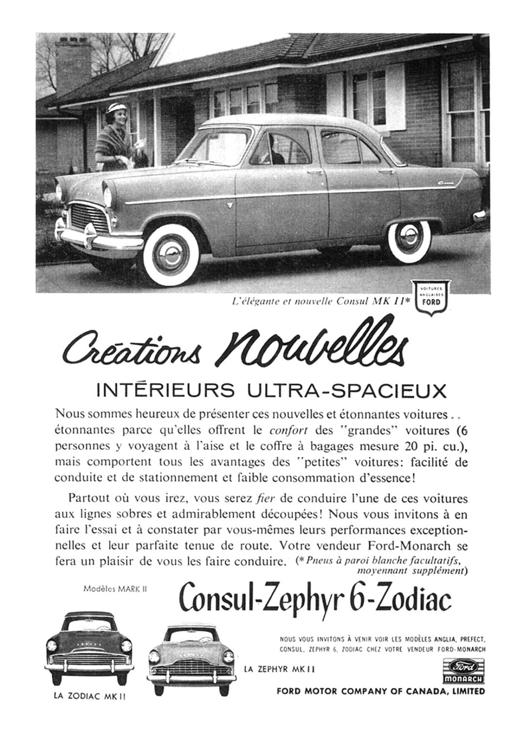 1956 Ford Consul Mk II Poster Size Advert - Etsy Canada