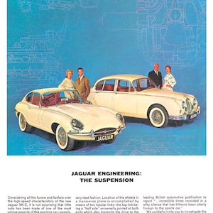 Jaguar E-type Poster Size Ad - Etsy Canada