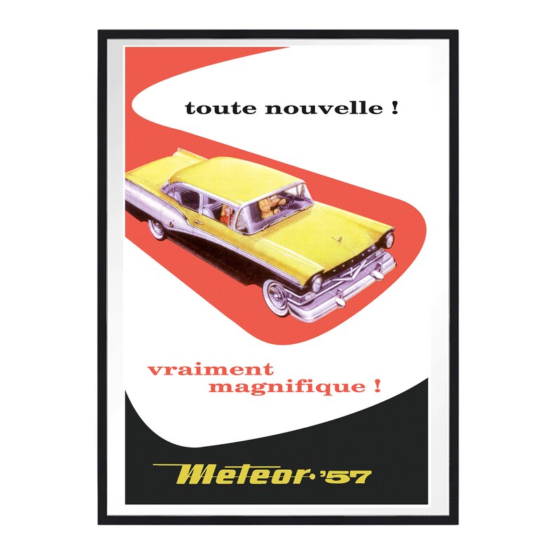 1957 Mercury Meteor Poster Size Advert - Etsy