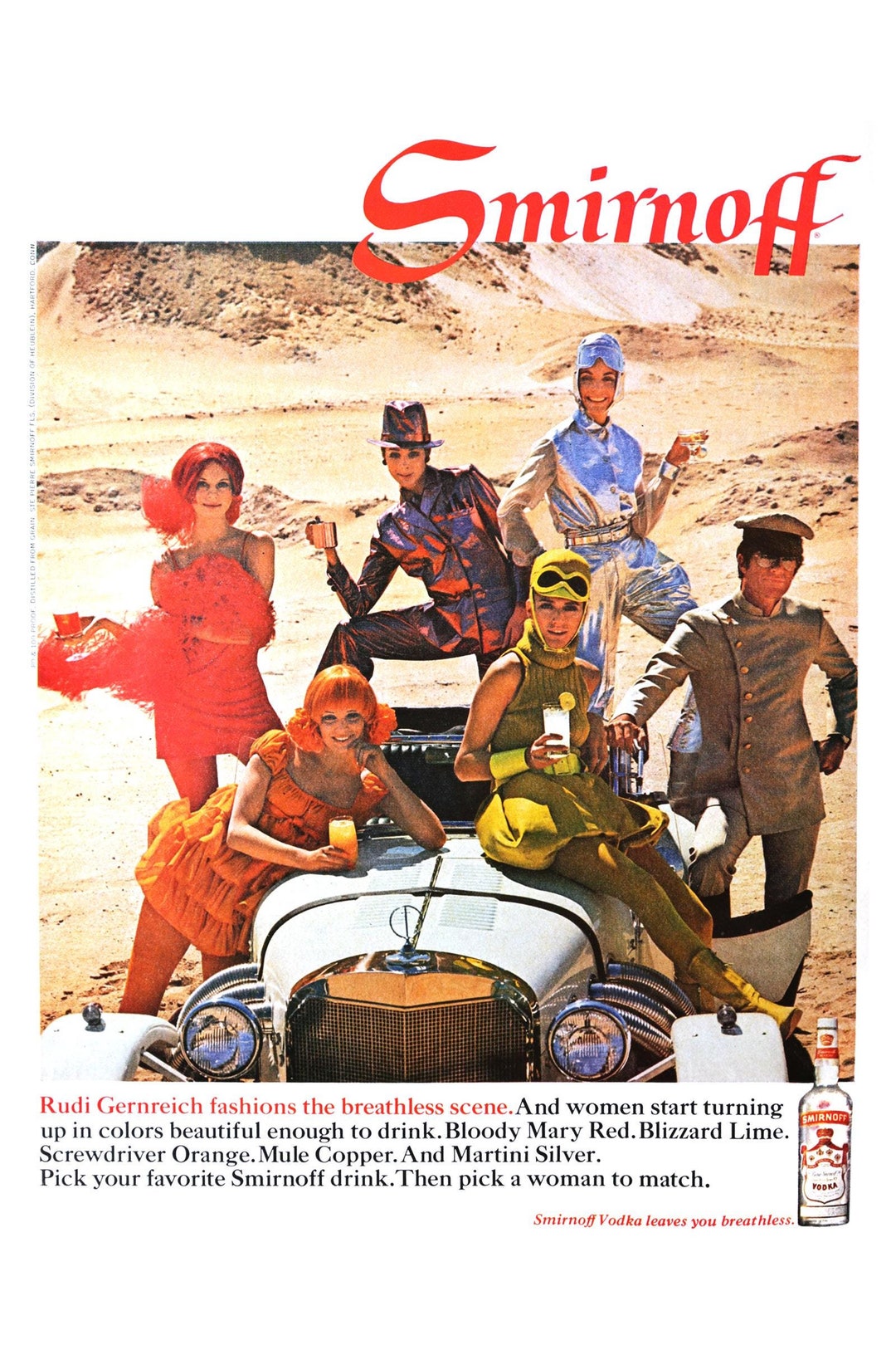 Smirnoff 1960 Vintage Poster Size Print Ad - Etsy