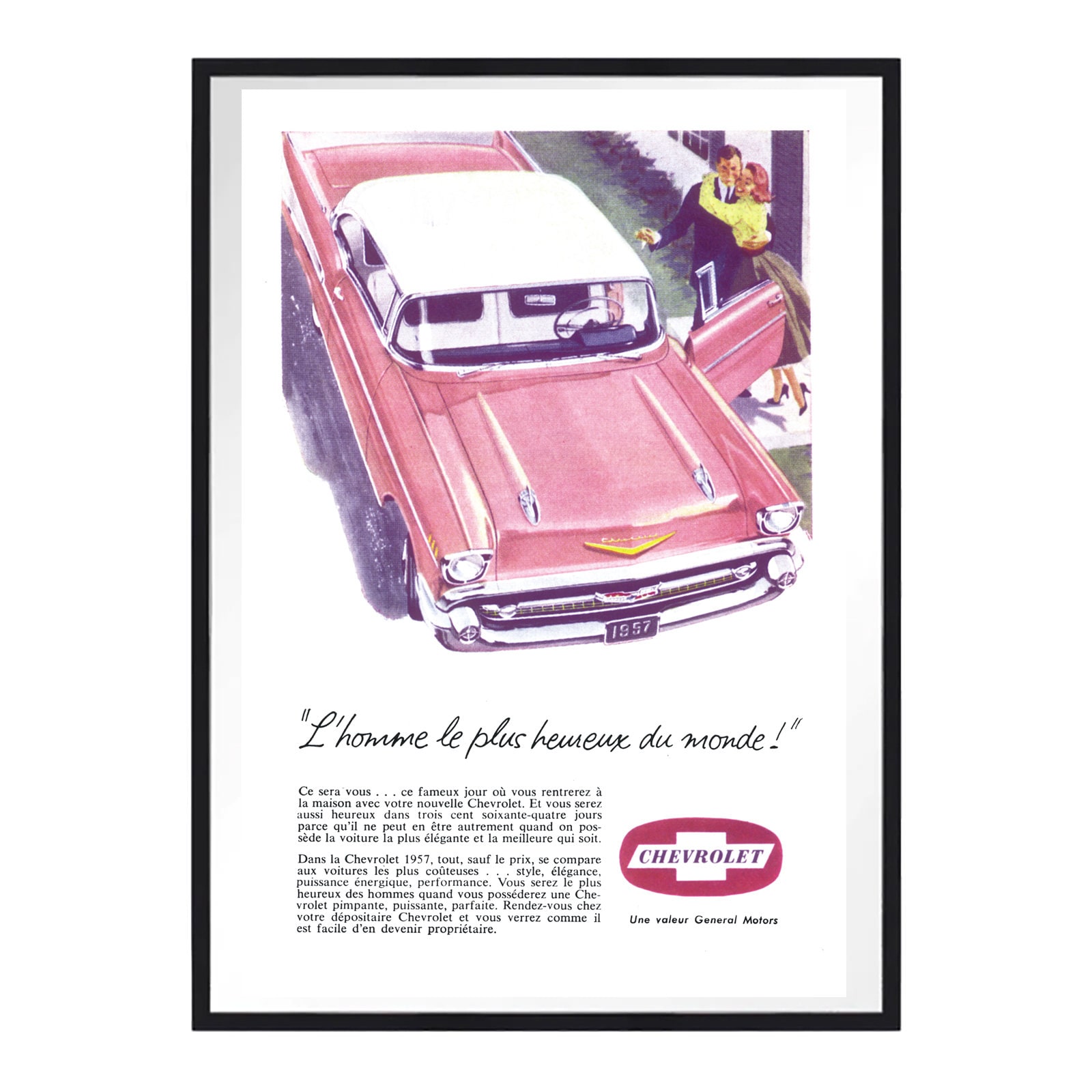 1957 Chevrolet Bel-air Poster Size Ad - Etsy