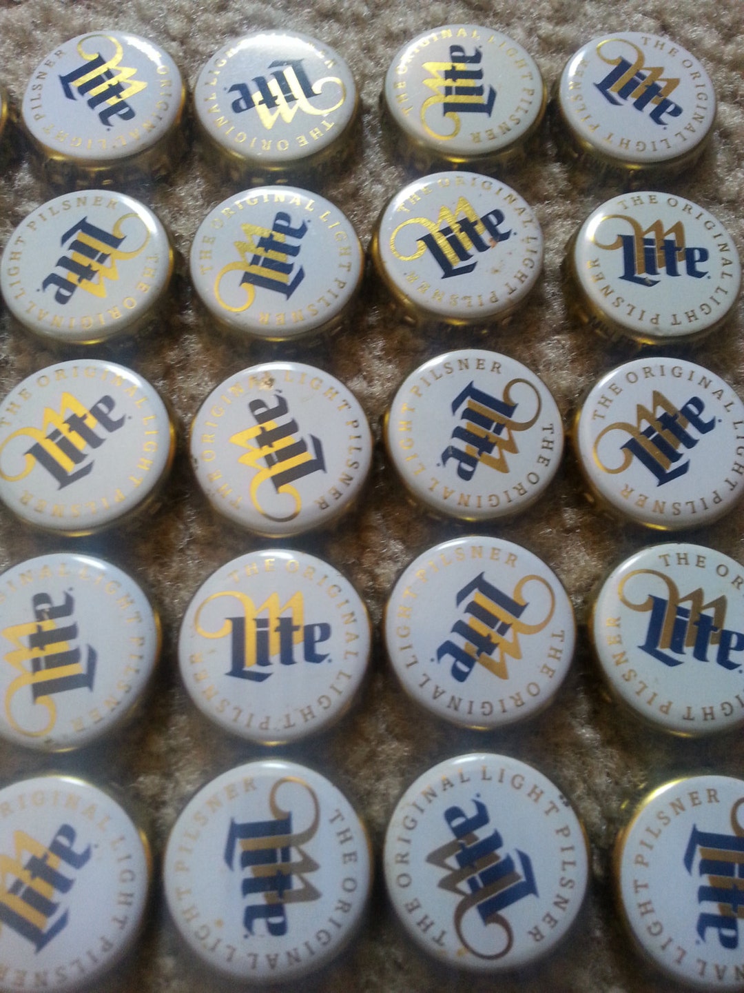 100 Miller Light Bottle Caps No Dents - Etsy