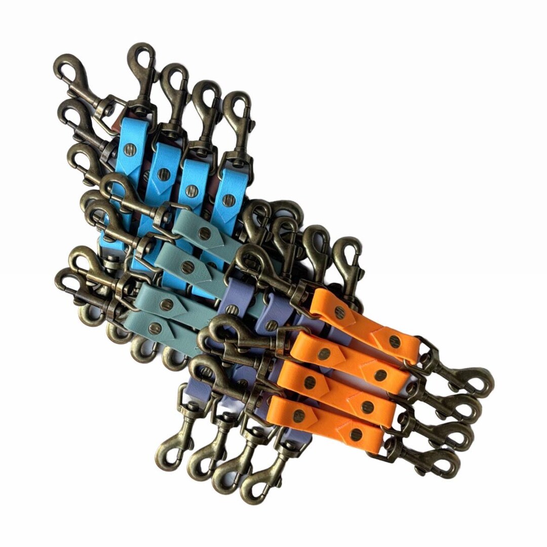 5/8” Biothane Handmade Back up Safety Connector Clip for Dogs, Water ...