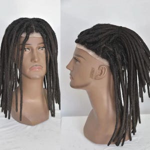 Transparent Full Lace Base Afro Dreadlock Extensions Toupee for Men - Etsy