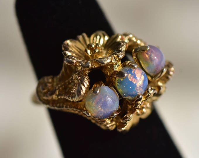 Vintage,flower,ring, Avon ,vintage Ring, 1970's, Avon Ring,avon Decor ...