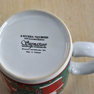 Vintage,vintage Mug,ceramic Mug,coffee Mug,christmas,1993,riviera Van ...