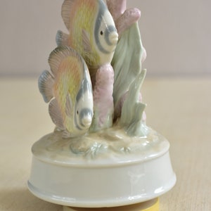 Vintage,music Box,ceramic,tropical Fish,love Story,george Good,love ...