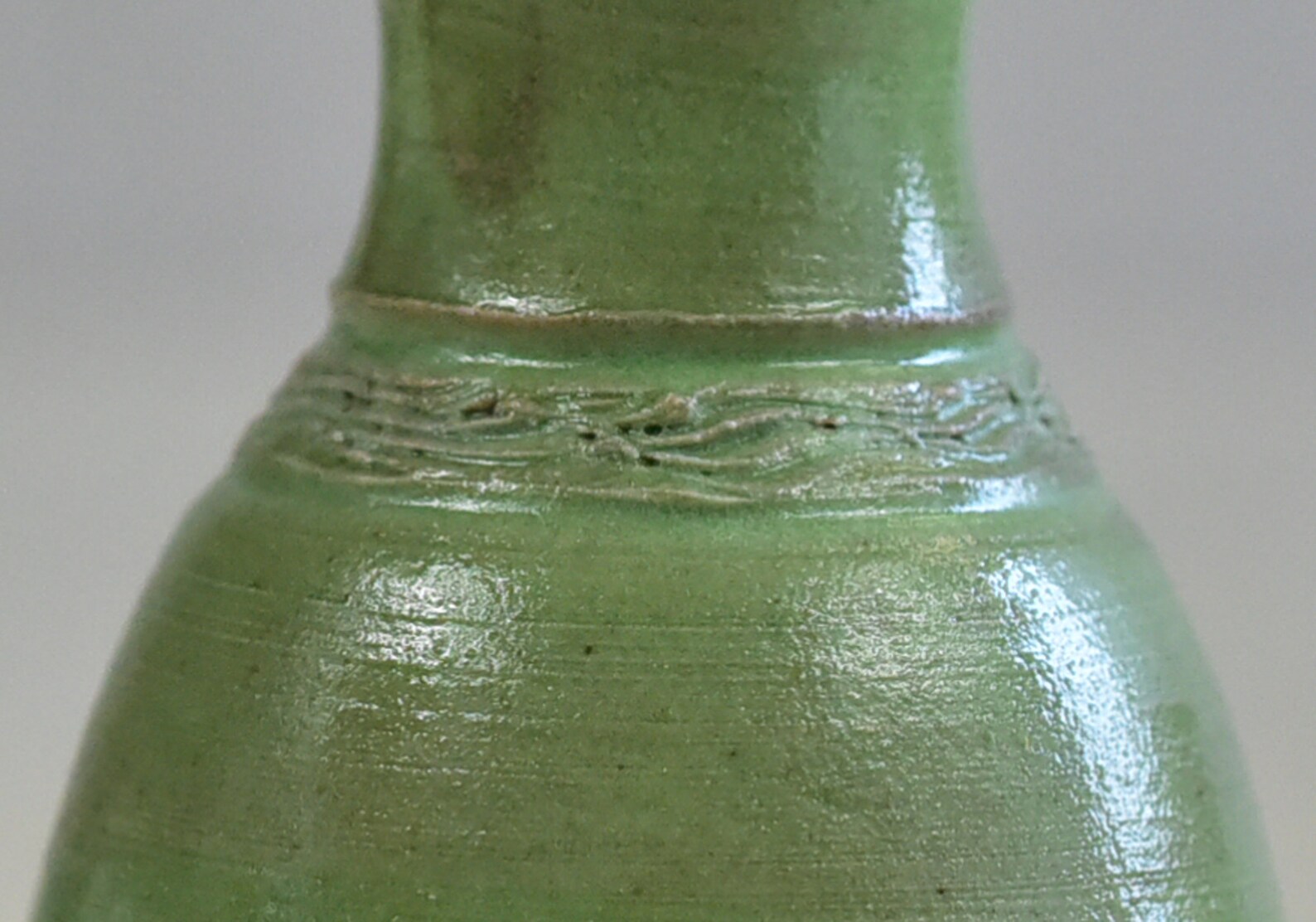 Vintage,tagress Pottery,signed by Artist,pot,vase,miniature,small,green ...