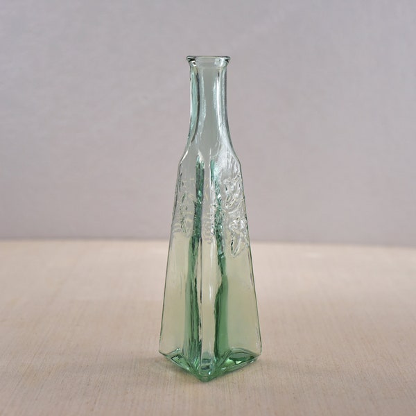 Triangular Glass Bottle - Etsy