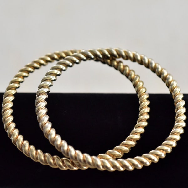 Brass Bangle Set - Etsy