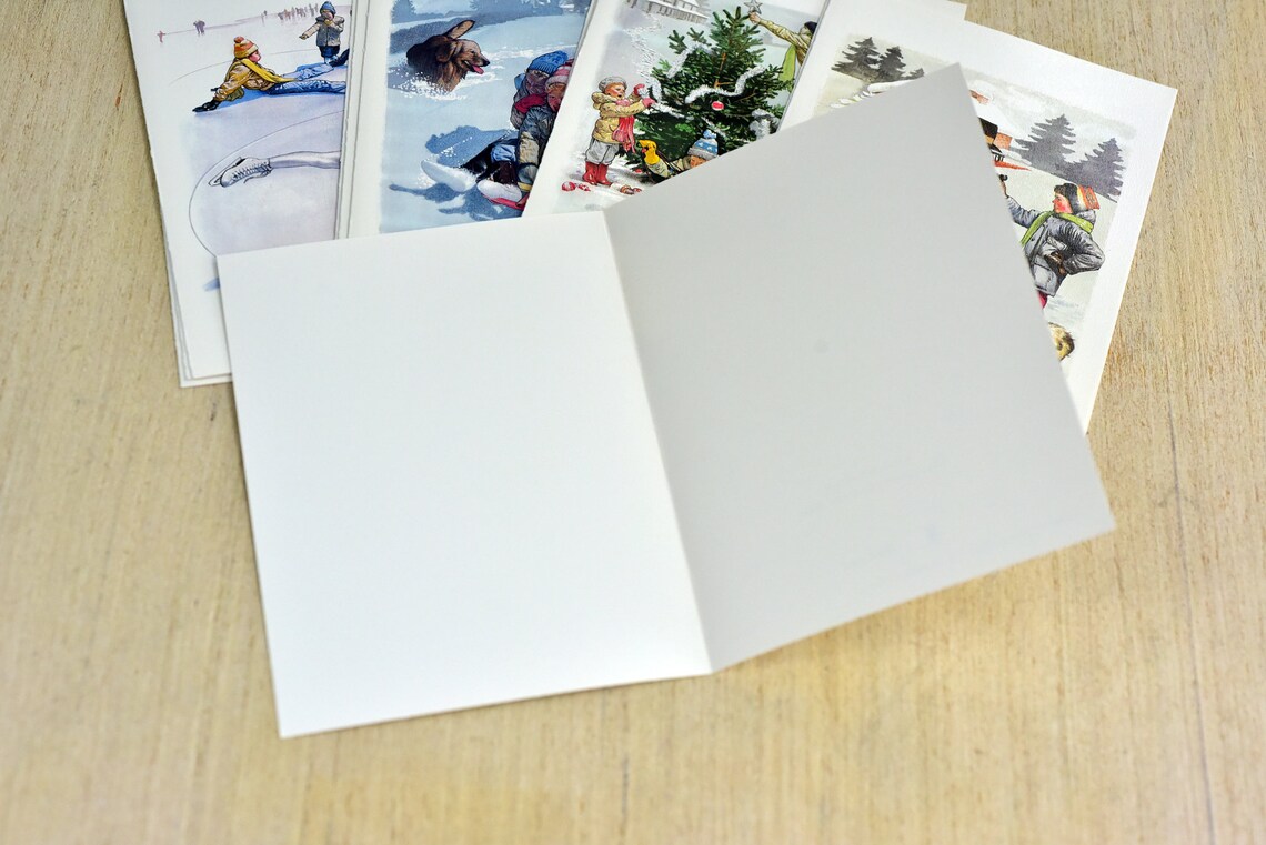 Vintage,artist Jim Butcher,christmas,12 Note Cards,12 Envelopes,1982 ...