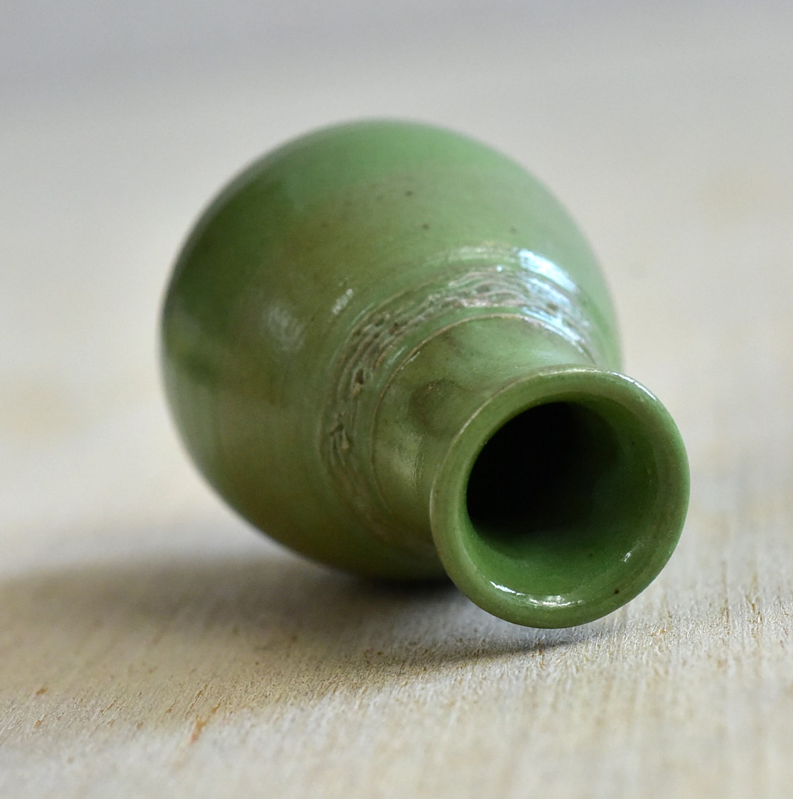 Vintage,tagress Pottery,signed by Artist,pot,vase,miniature,small,green ...