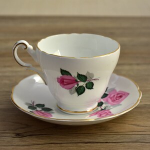 Vintage,pink Roses,tea Set ,regency ,bone China, Made in England,gold ...