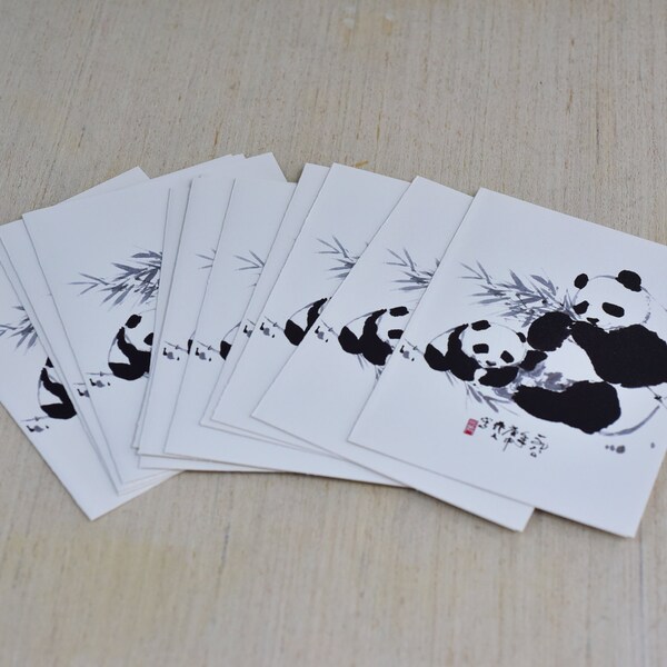 Panda Note Cards - Etsy