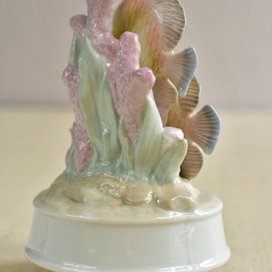 Vintage,music Box,ceramic,tropical Fish,love Story,george Good,love ...