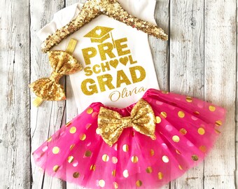 Girls Preschool Graduation Outfit Personalized Pre-k - Etsy