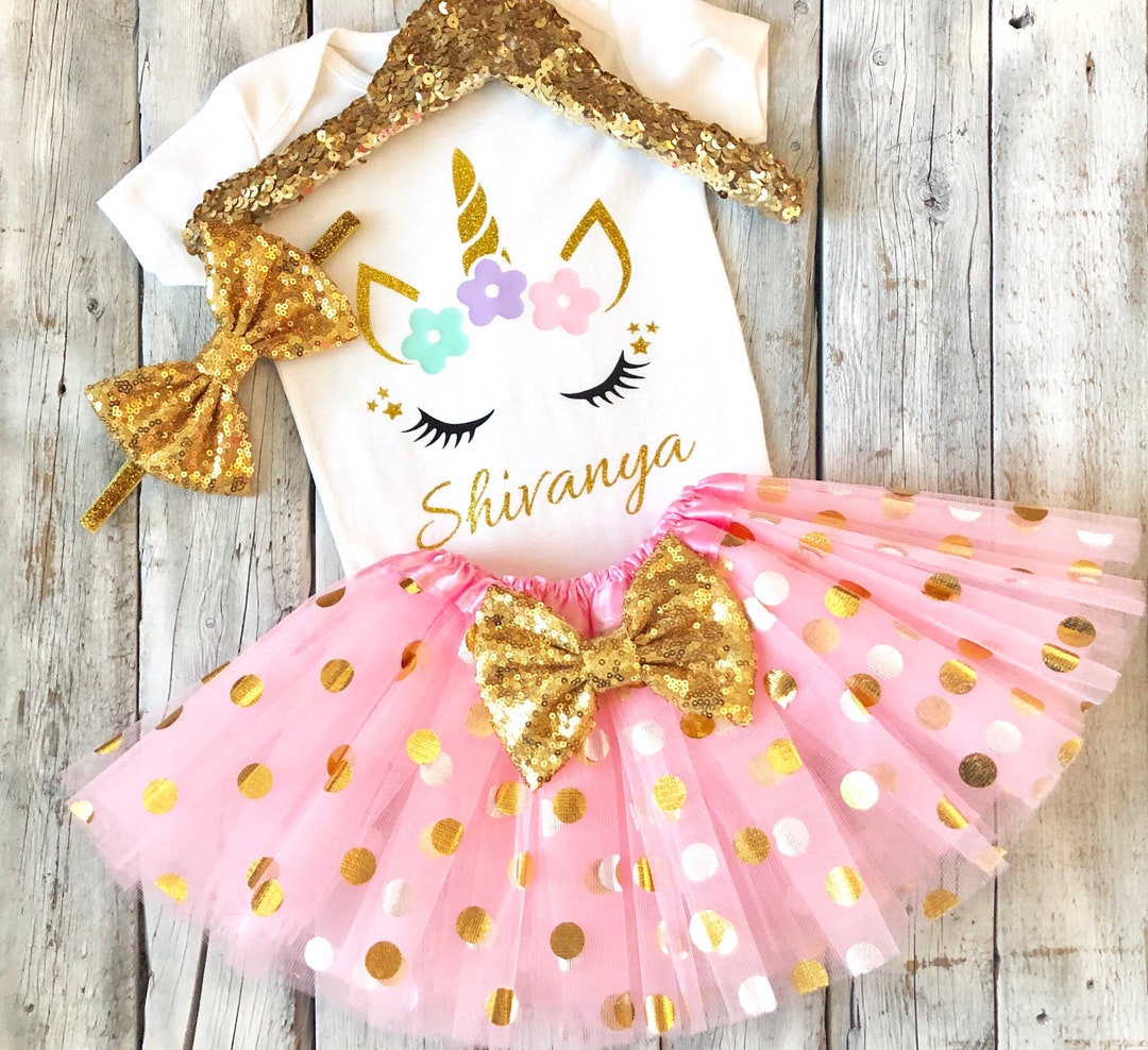 Girls Unicorn Birthday Outfit Unicorn Birthday Unicorn Tutu - Etsy