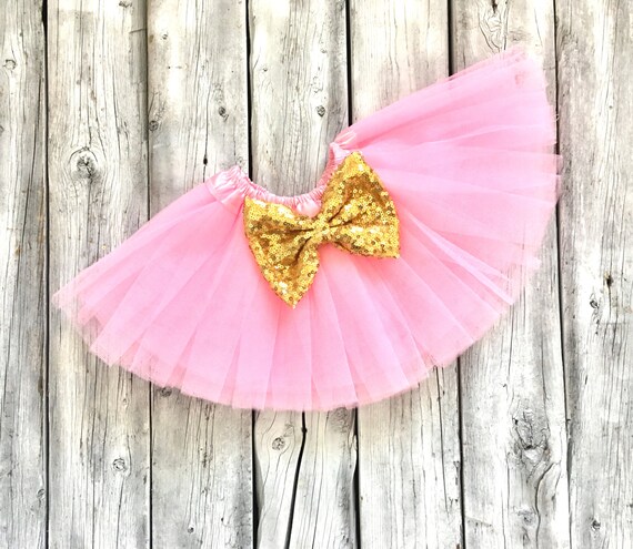 Pink and Gold Tutu Pink and Gold Glitter Tutu Princess Tutu - Etsy