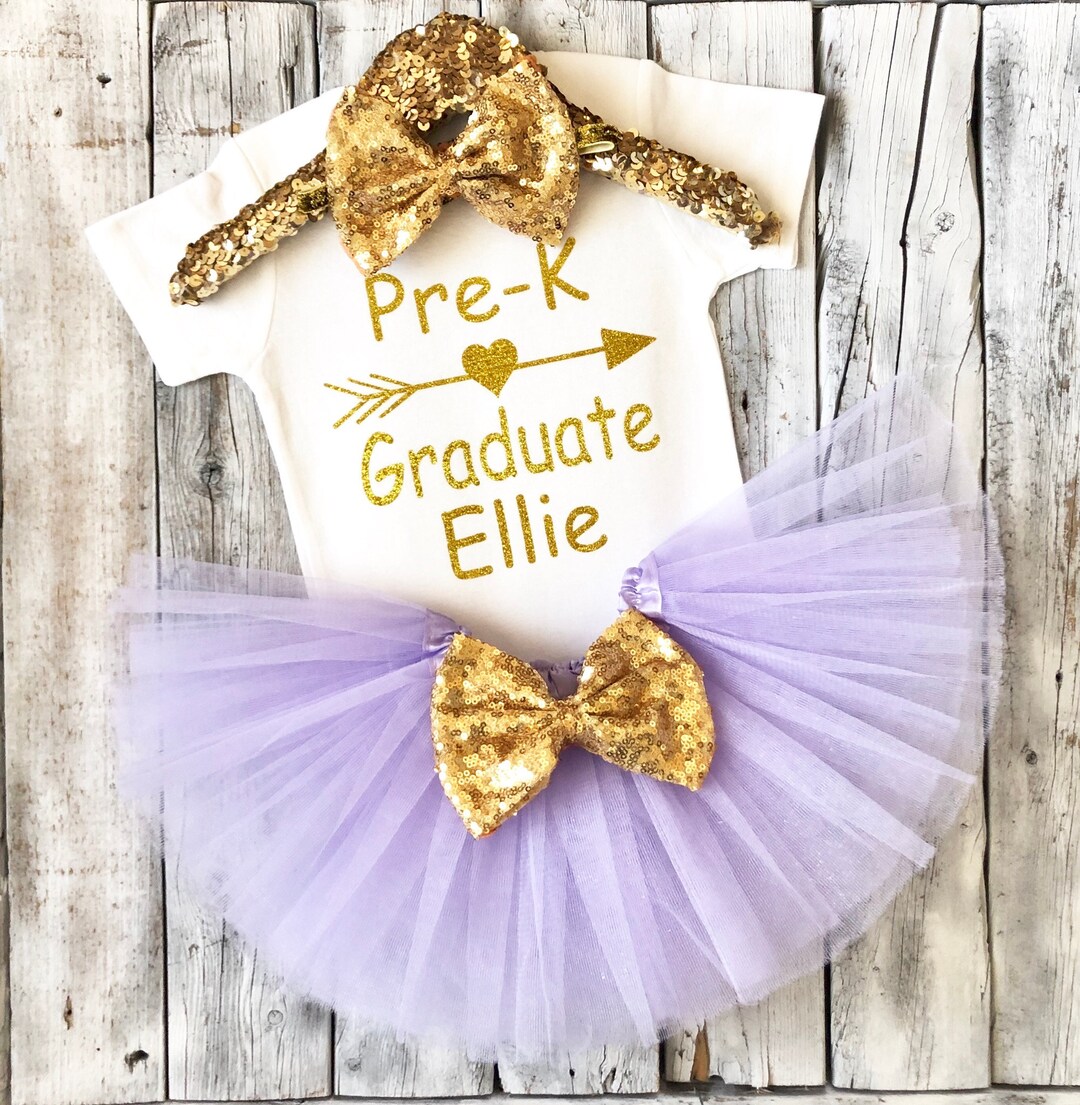 Girls Preschool Graduation Outfit, Pre K Graduation, Preschool Graduate ...