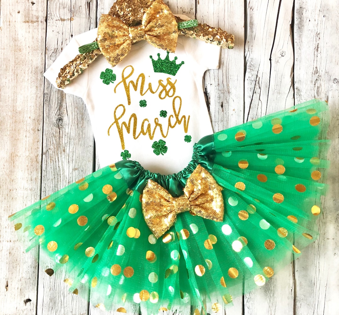 Girls Miss March Outfit March Birthday Outfit Baby Girl St - Etsy