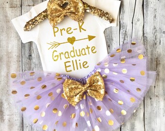 Girls Preschool Graduation Outfit Personalized Pre-k - Etsy