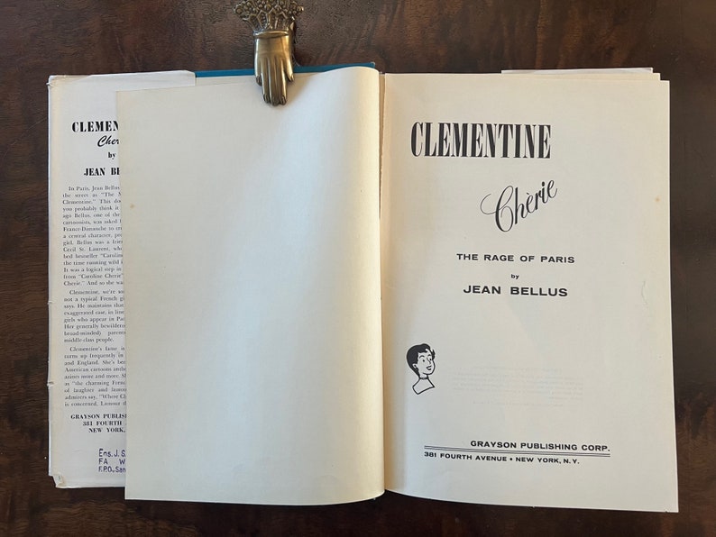 Clementine Cherie, the Rage of Paris - Vintage 1955 Illustrated Cartoon ...