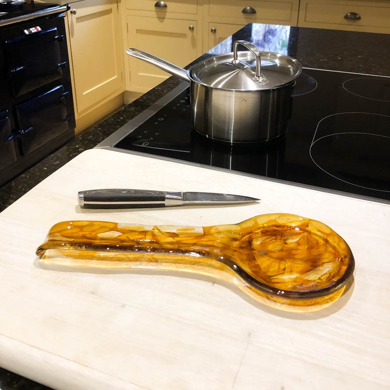 Glass Spoon Rest - Etsy