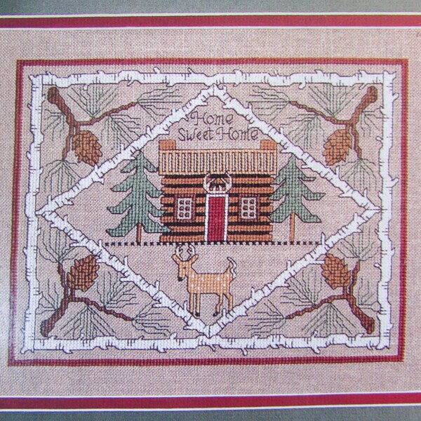 Log Cabin Cross Stitch Pattern - Etsy