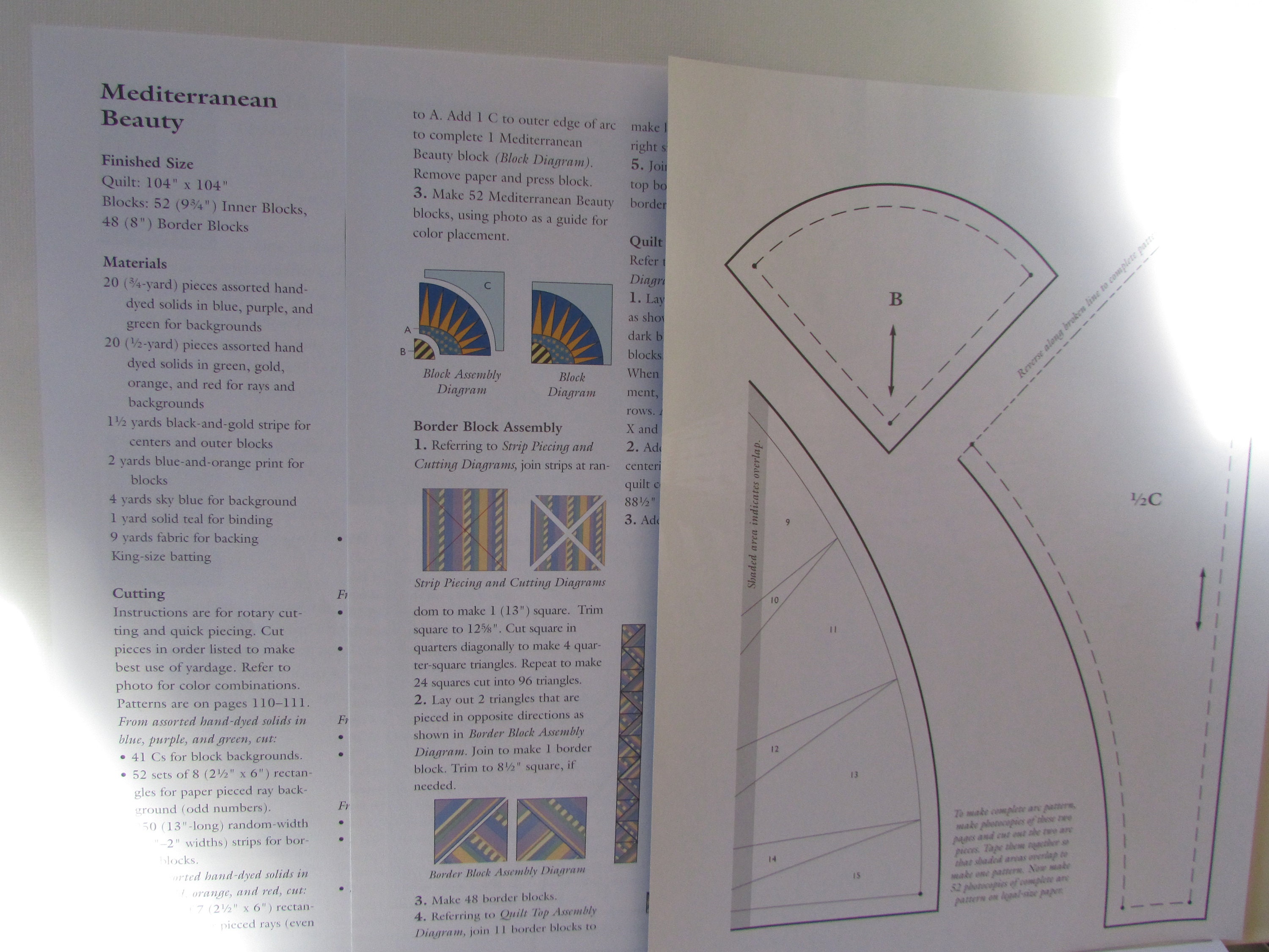 Emperors Wheel Quilt Pattern/ Block Pattern Quilt for Bedding - Etsy