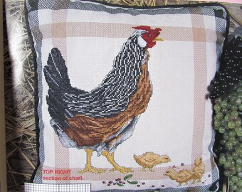 Hen With Chicks Counted Cross Stitch Pattern - Etsy