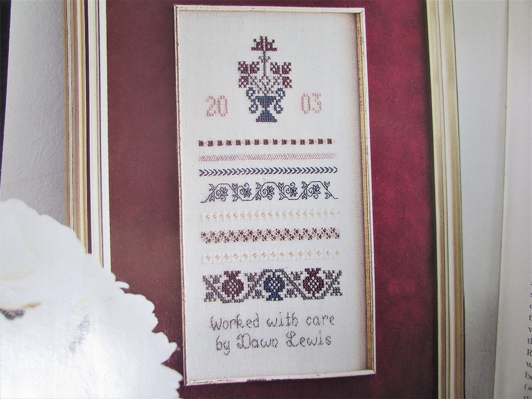 Traditional Gold Sampler Cross Stitch Pattern/ Cross Stitch 2003. Old ...