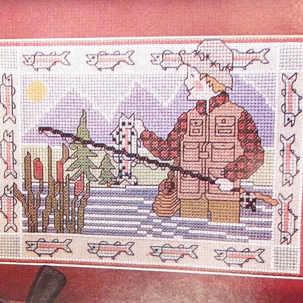 Fishing Cross Stitch - Etsy