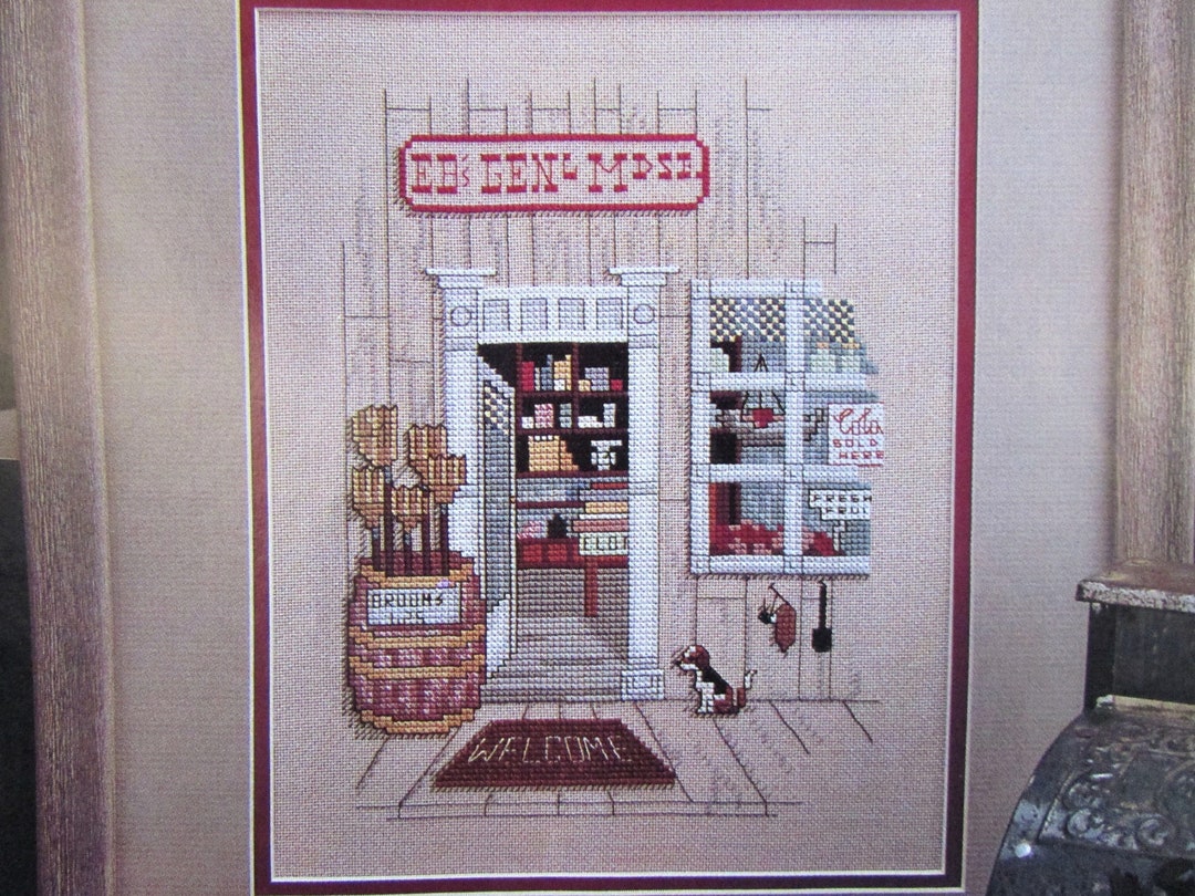 Old Country Store Cross Stitch Pattern/ Main Street USA General Store ...