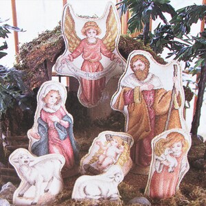 Baby Jesus Nativity Cross Stitch Figurine Patterns/ Christmas Story ...