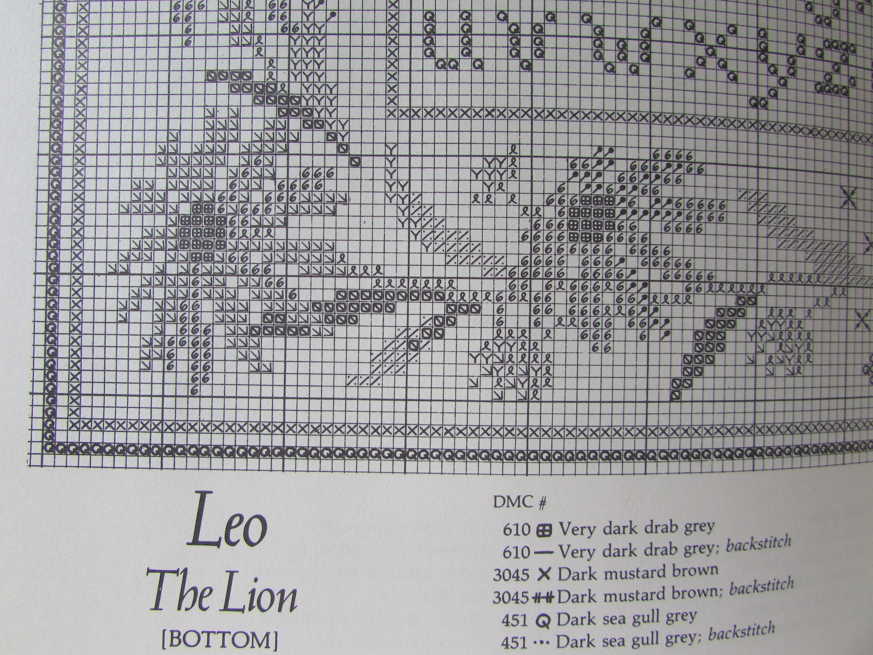 Leo Zodiac Cross Stitch Sampler Pattern/ The Lion Astrology | Etsy