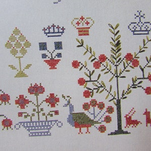Antique Traditional Cross Stitch Sampler Pattern/ Old - Etsy