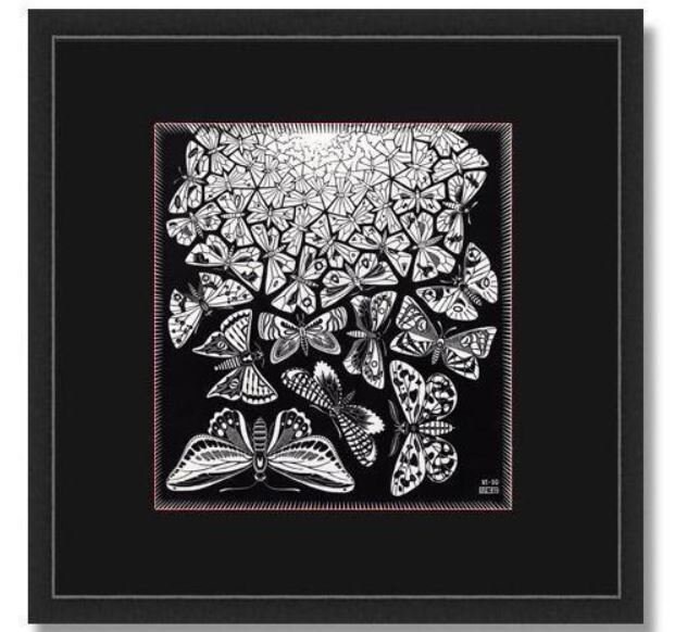 MC Escher Symmetry Fish Art Print/ Modern Relativity, Optical Illusion ...