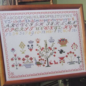 Antique Traditional Cross Stitch Sampler Pattern/ Old - Etsy